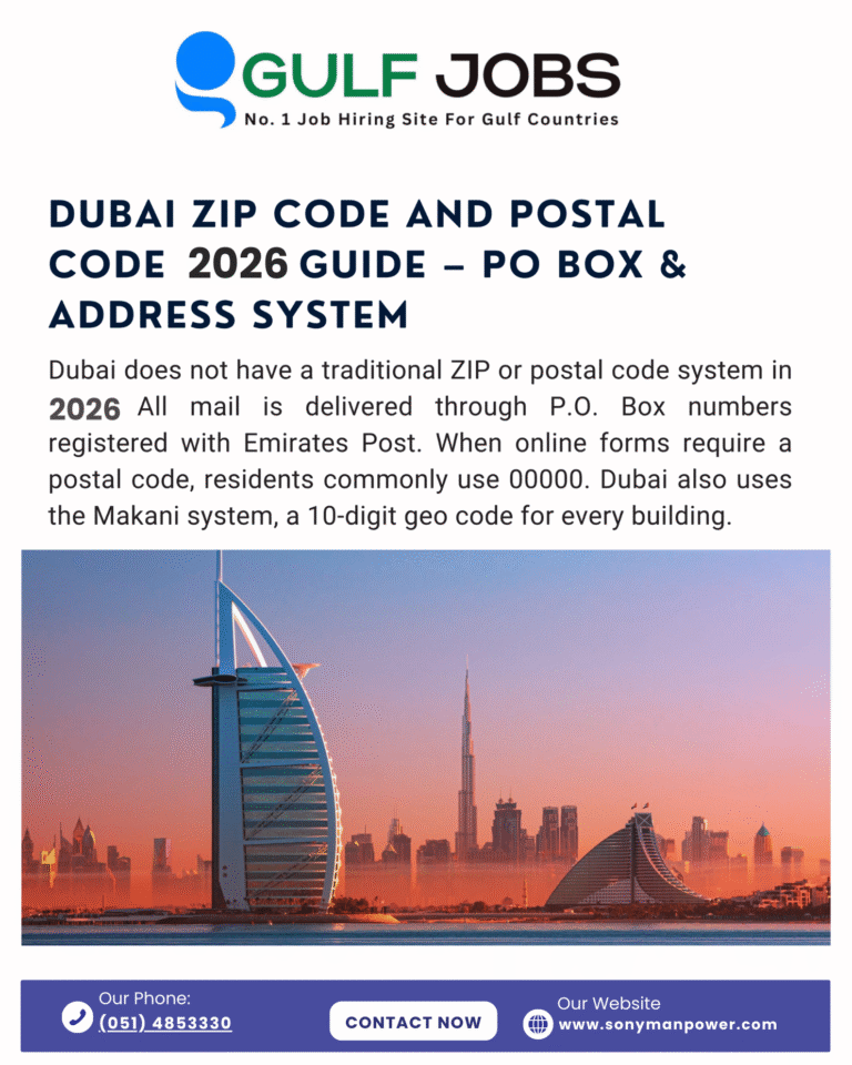 Dubai Zip Code and Postal Code 2026 Guide – PO Box Address